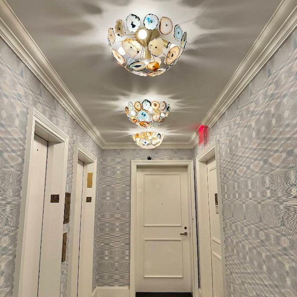 Gorgeous Flush Mount Sputnik Agate Ceiling Lamp Light , STELLAR 2 Low ...