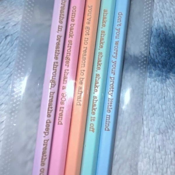 Taylors Engraved Pencils, Custom Pencils, Eras Merch, Pastel Pencils ...