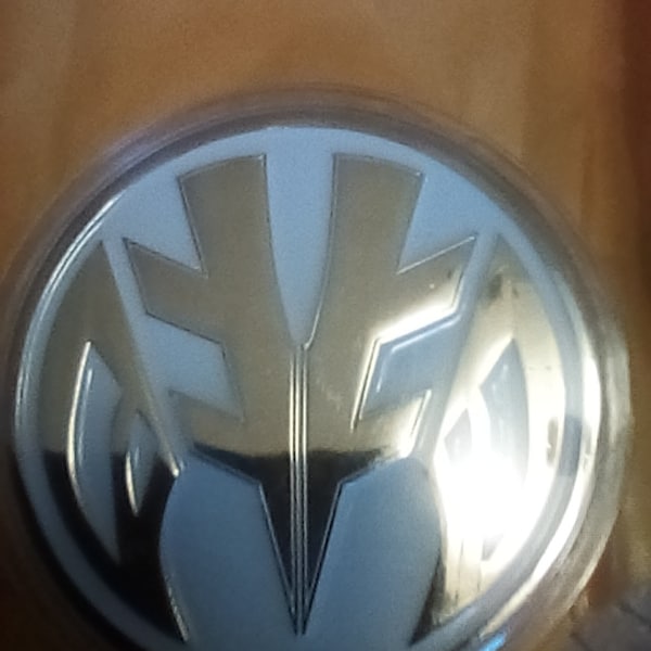 Power Rangers White Tiger Metal Coin Gift White Ranger Thunder Coin ...