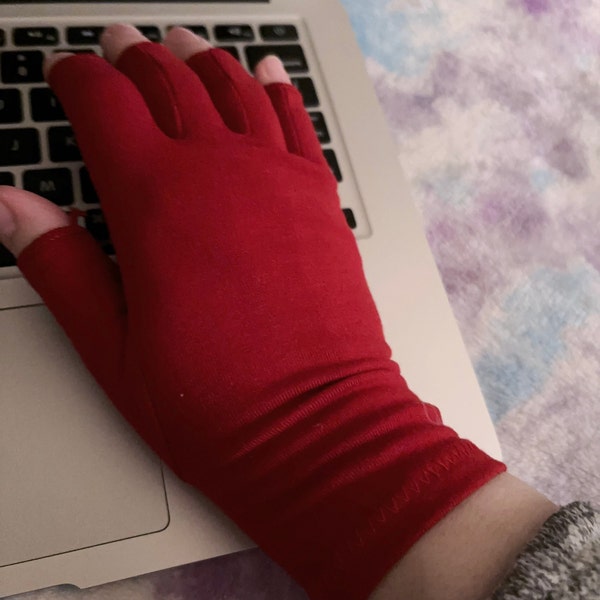 Ballet Pink Compression Gloves for Arthritis, Hand Pain, Hand Therapy ...