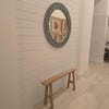 Wood Noodle Console Entry Table 4ft X 10"x 34" Weathered Blonde ...