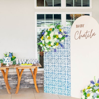 Birthday Backdrop Name Sign, Name Sign for First Birthday Party, Wood ...