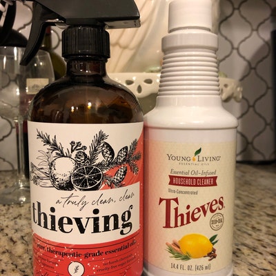 Thieves Cleaner Label Household Cleaner Spray Bottle Label All Purpose ...