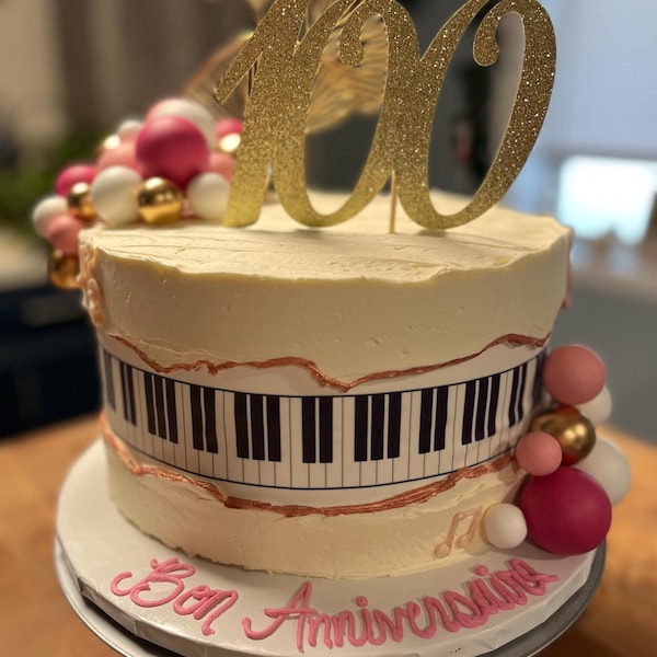 Piano Keys Edible Icing Cake Ribbon / Side Strips - Etsy