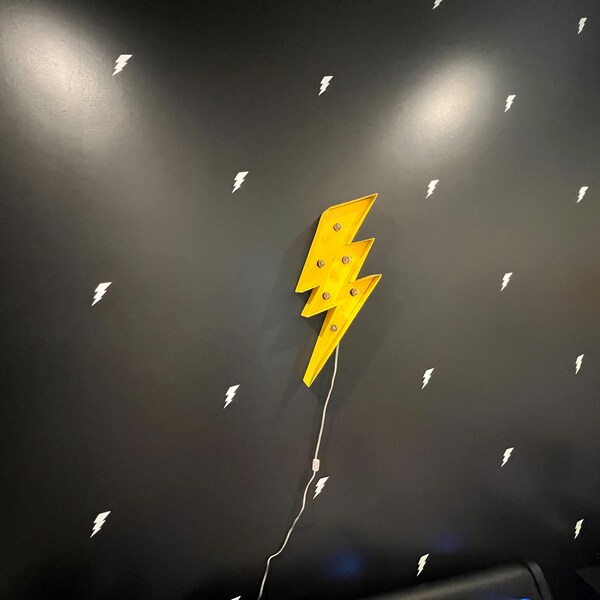 Lightning Bolt Wall Decals | Lightning Bolts | Kids Room Decor | Boys ...