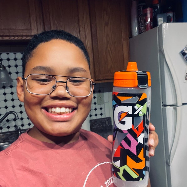 Custom Sports Gatorade Gx Bottle (white Vinyl) - Etsy