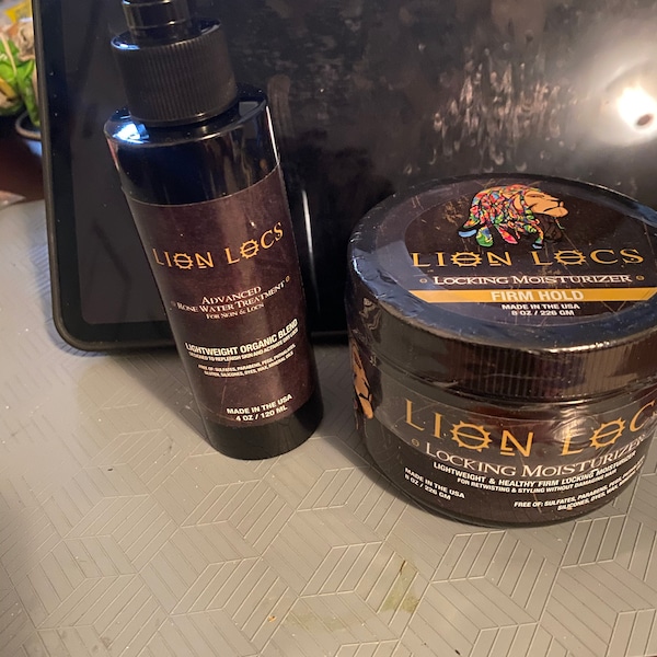 Lion Locs Firm Hold Hair Locking Organic Retwist & Moisturizer Gel for ...
