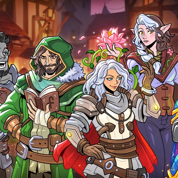 Personalized Dnd Character With Mounts/familiars Commission Custom DND ...