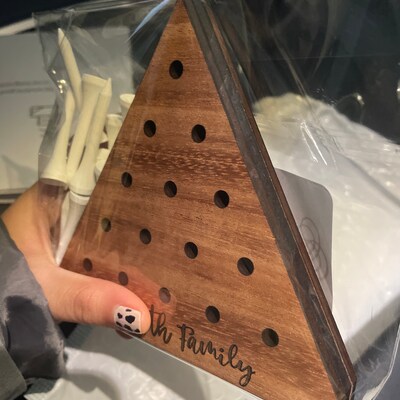 Personalized Triangle Peg Jump Game / Golf Tee / Solitaire/ Gift ...