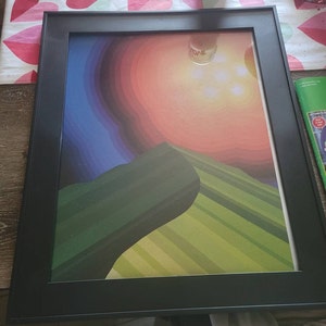 Smiley Optical Illusion Acrylic Painting Print Illusion - Etsy