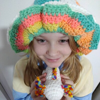 Soot Sprite Inspired Crochet Bucket Hat - Etsy