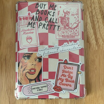 CHECKERED Kindle Insert for Clear Case PRINTABLE Pink Theme Paperwhite ...