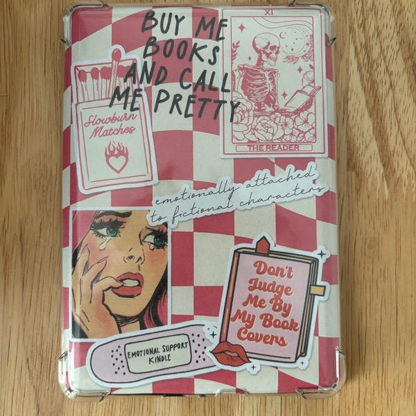 CHECKERED Kindle Insert for Clear Case - PRINTABLE - Pink Theme ...