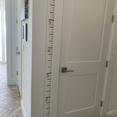 Growth Chart Ruler Decal Children's Vinyl Wall Decal - Etsy