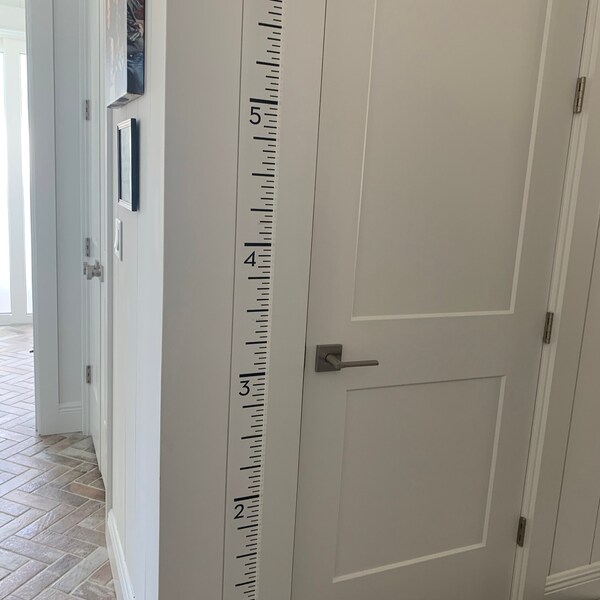 Growth Chart Ruler Decal - Children's Vinyl Wall Decal - Etsy