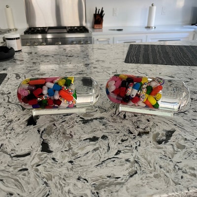 Pop-art 6 Inch Resin Pill Resin Pill Custom Pill Pharmacy Handmade Art ...