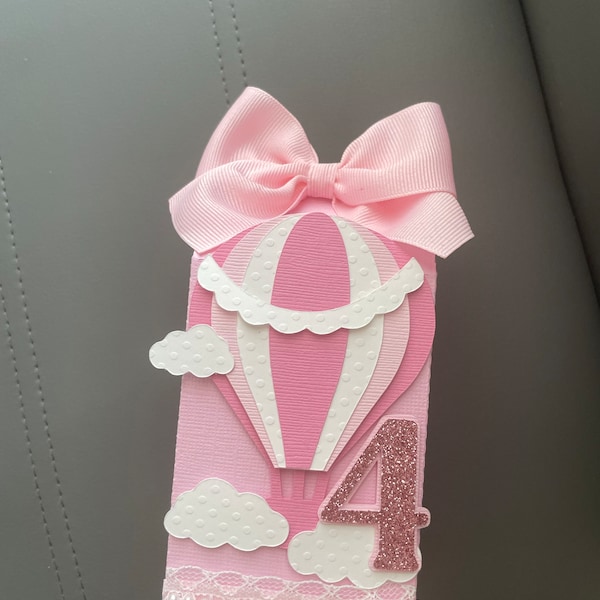 Personalized Hot Air Balloon Favor Box, Baby Shower Gift Boxes, Cloud ...