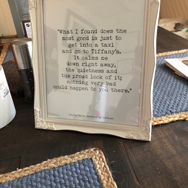 Breakfast at Tiffanys Quote, Audrey Hepburn Art, Truman Capote, Audrey ...