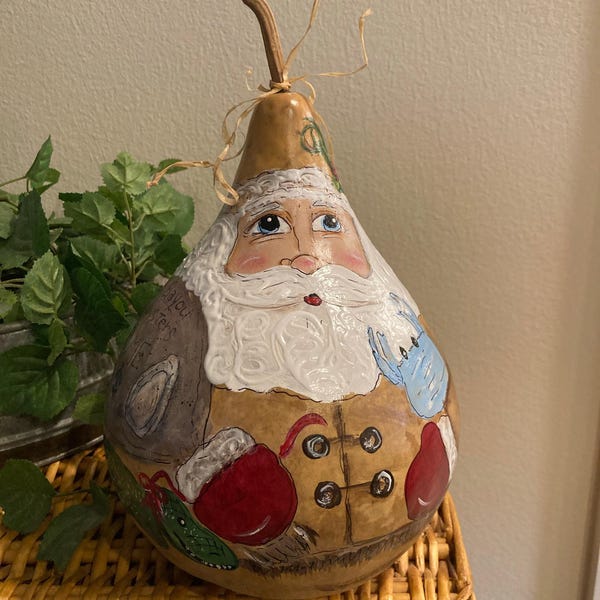 Dried Hard Shell Bottle Gourd - 7" Diameter - Etsy