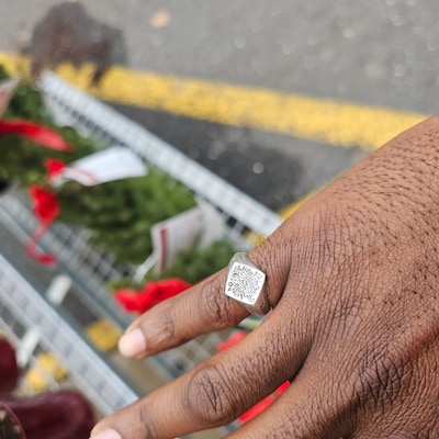 888 Angel Number Signet Ring, 888 Ring by Merchants of the Sun, Unisex ...