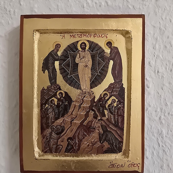 Synaxis of the Bodiless Powers Handmade Icon Golden Leaves Plated - Etsy