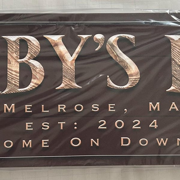 Prohibition Bar Sign Ready-to-hang Hand-stretched Gallery Canvas Wrap ...