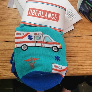 EMT Gifts, EMT Thank You Gifts, EMT Ambulance Socks, Medical Worker ...