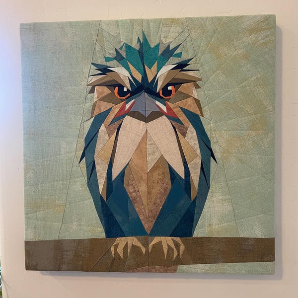 Angry Owl - Tawny Frogmouth, Australian Bird Foundation Paper Piecing ...