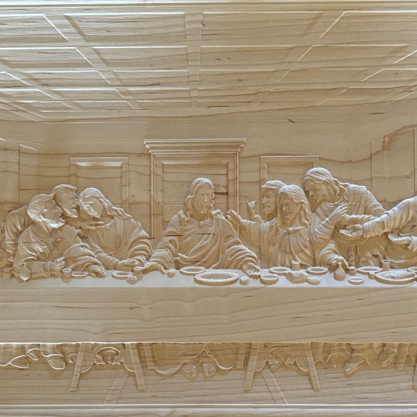 The Last Supper 3D Model STL Model for CNC Milling and Printing - Etsy ...