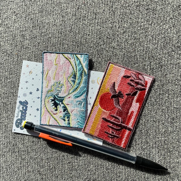 Desert Patch Collection Bundle - S/7 Iron on Patches - Cactus, Sunset ...