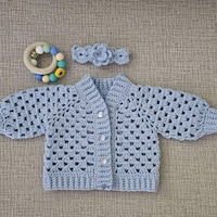 CROCHET PATTERN & VIDEO/ Mini Pop Cardigan Crochet Pattern / Easy Top ...