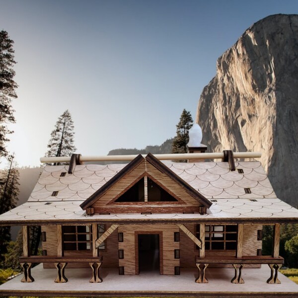 Laser Cut Wooden Country House DIGITAL PATTERN Ai Plt Rld Dxf - Etsy