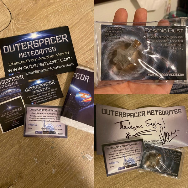 1g Authentic Moon Dust From Cutting Lunar Meteorites, in a Star Vial on ...