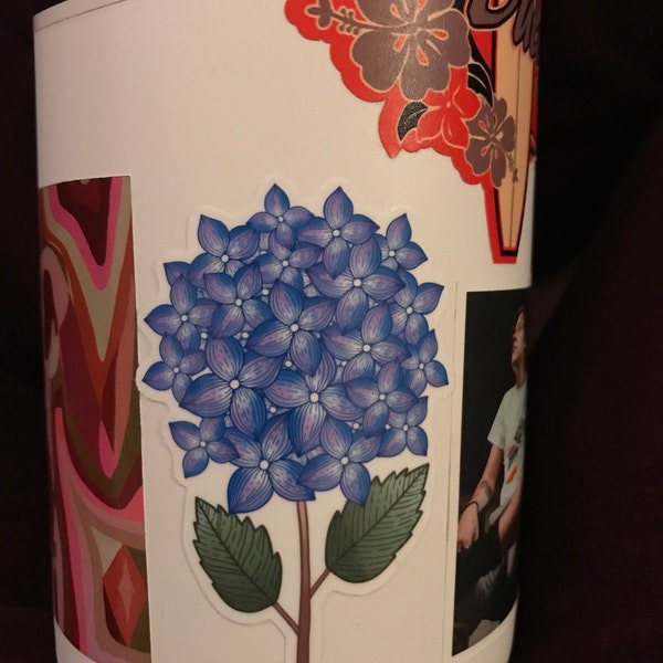 Hydrangea Sticker | Stickers for Hydroflask | Laptop Stickers | Laptop ...