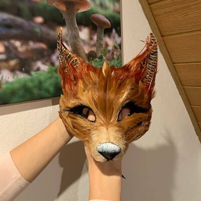 Luxury Brown Hare Mask Large Brown Rabbit Mask Halloween - Etsy