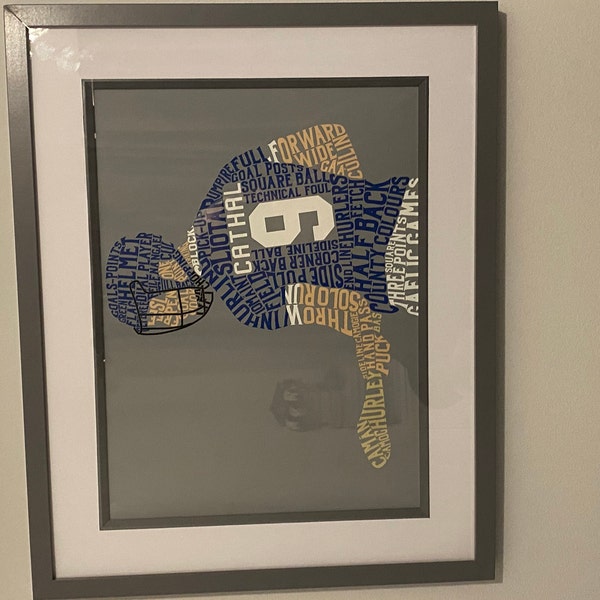 Field Hockey Goalie Word Art Print, Customize With Name & Number and in ...