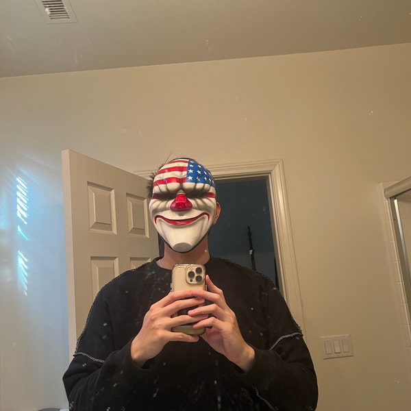 Dallas Mask From Payday2 Replica, Clown Mask, for Gamer and Cosplay ...