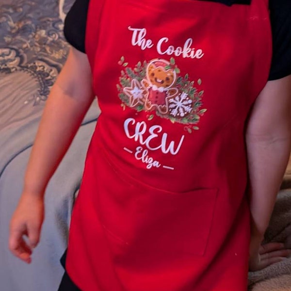 Cookie Crew Apron. Funny Holiday Apron,christmas Gift,christmas Apron ...