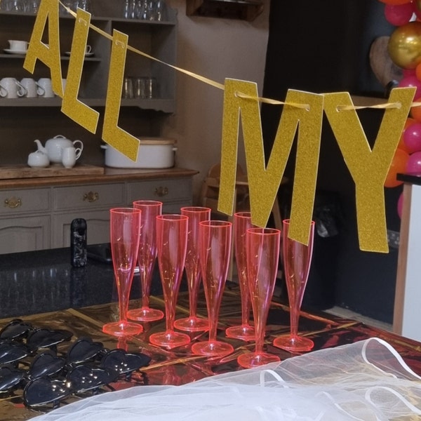 10 X Transparent Pink Plastic Prosecco Flutes 175ml Champagne Glasses ...