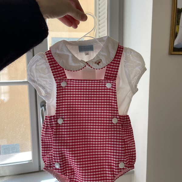 Baby Overalls Sewing Pattern & Tutorial: Easy Playsuit (PDF Download ...