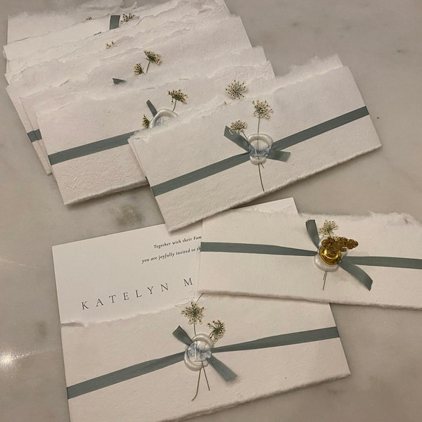 Gold Edge Handmade Paper Stationery, Rose Gold Edge Handmade Paper ...