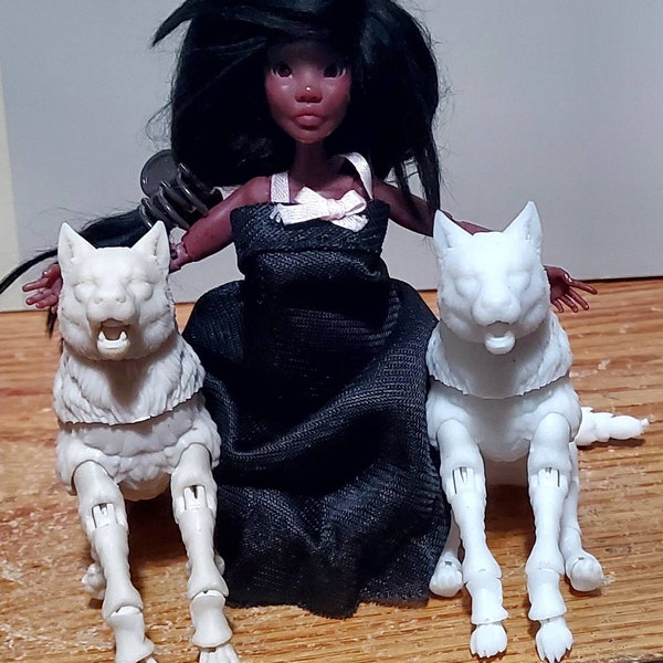 Wolf BJD Art Doll //articulate Wolf Doll/different Colours/paintable ...