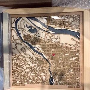 Rome Wooden Map Black Laser Cut Streets City Maps 3d Framed - Etsy
