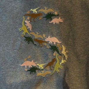 R Dinosaur Embroidery Design Dinosaur Alphabet, Dinosaur Embroidery ...