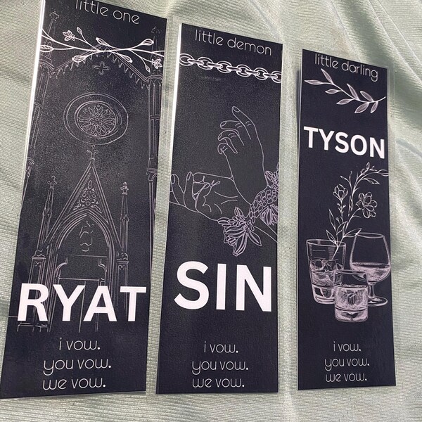 The Ritual, the Sinner, and the Sacrifice Bookmarks- Ryan, Sin, and ...