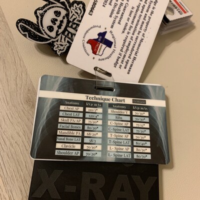 Xray Technique Card Xray Mas and Kvp Chart Radiology Technique Chart ...