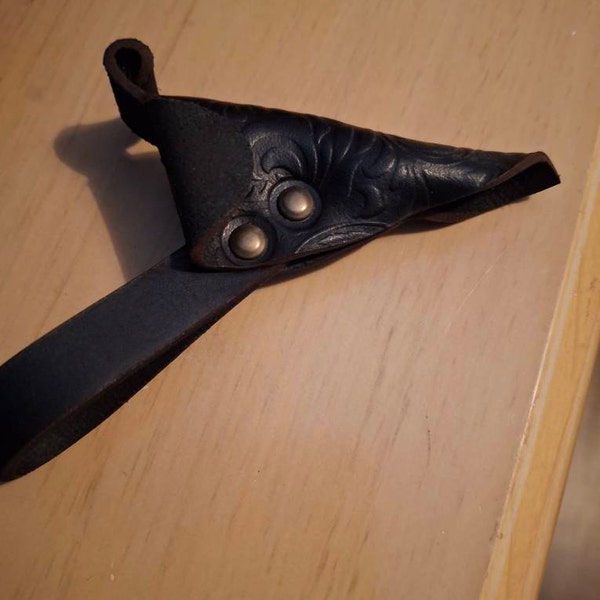 Leather Scroll Case for LARP, Document Tube for Cosplay, Medieval ...