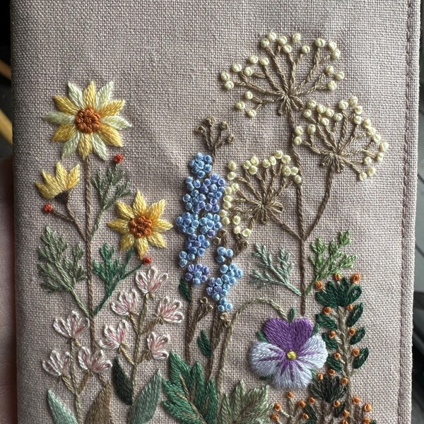 Customized Headband Floral Hand Embroidered, Handmade Flower Hairband ...