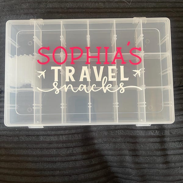 Personalised Travel Snacks Box | FOOD SAFE | Plane Snacks | Road Trip ...