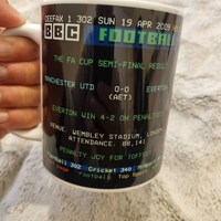 Personalised Retro Ceefax Mug Teletext Sports Coffee / Football Match ...